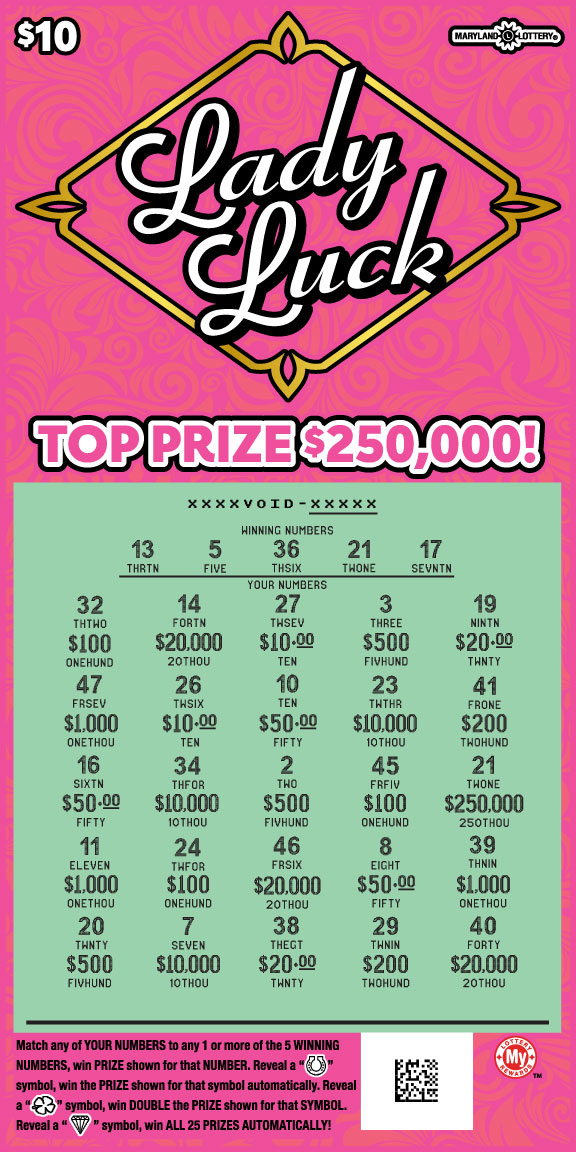 Scratch-Offs – Maryland Lottery